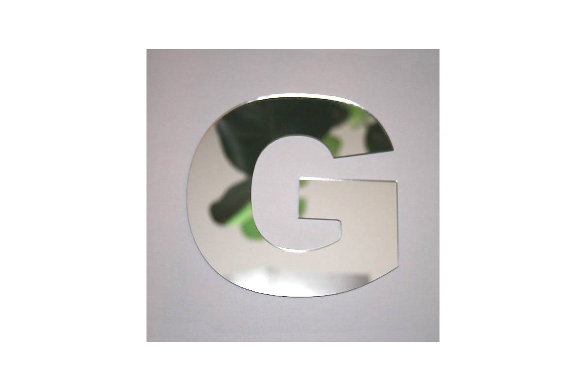 Specchio lettera G Arial - SOLIMAR SARL - TENDANCEMIROIR